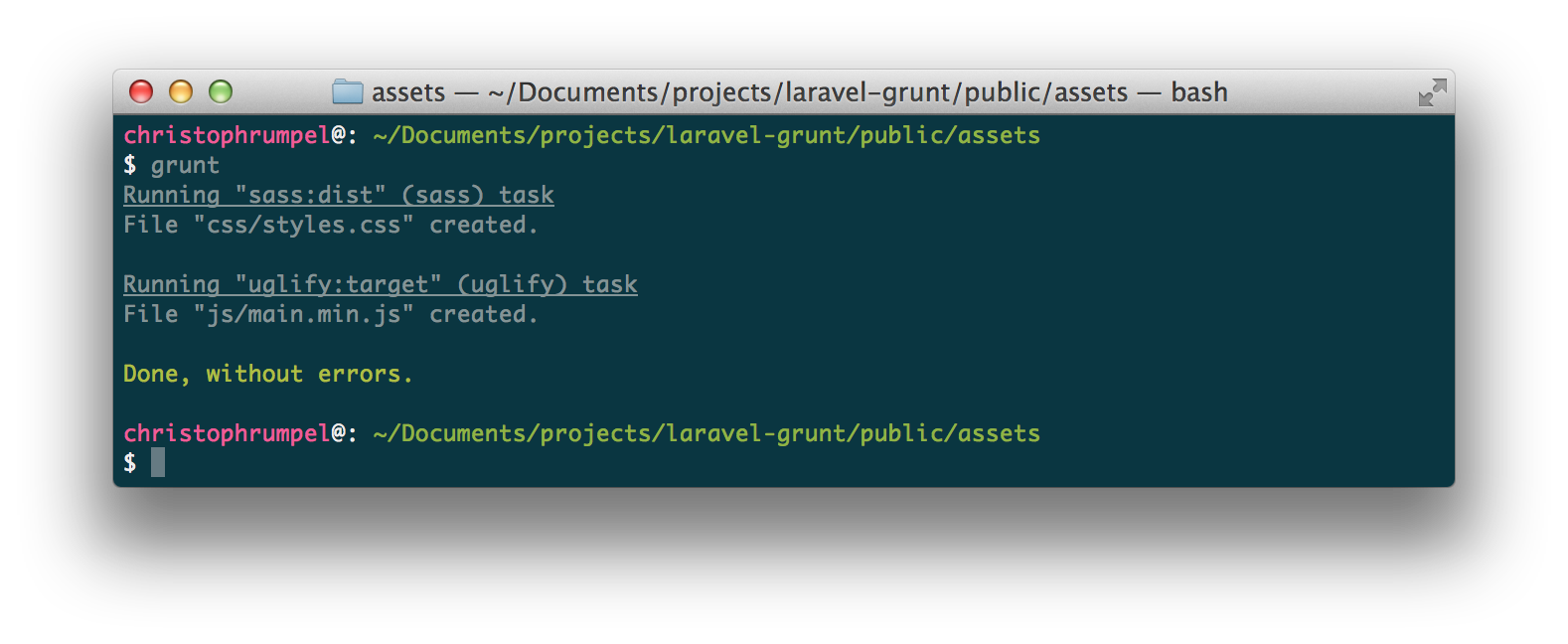 How to Laravel series: Two ways of implementing Grunt to Laravel - Christoph Rumpel